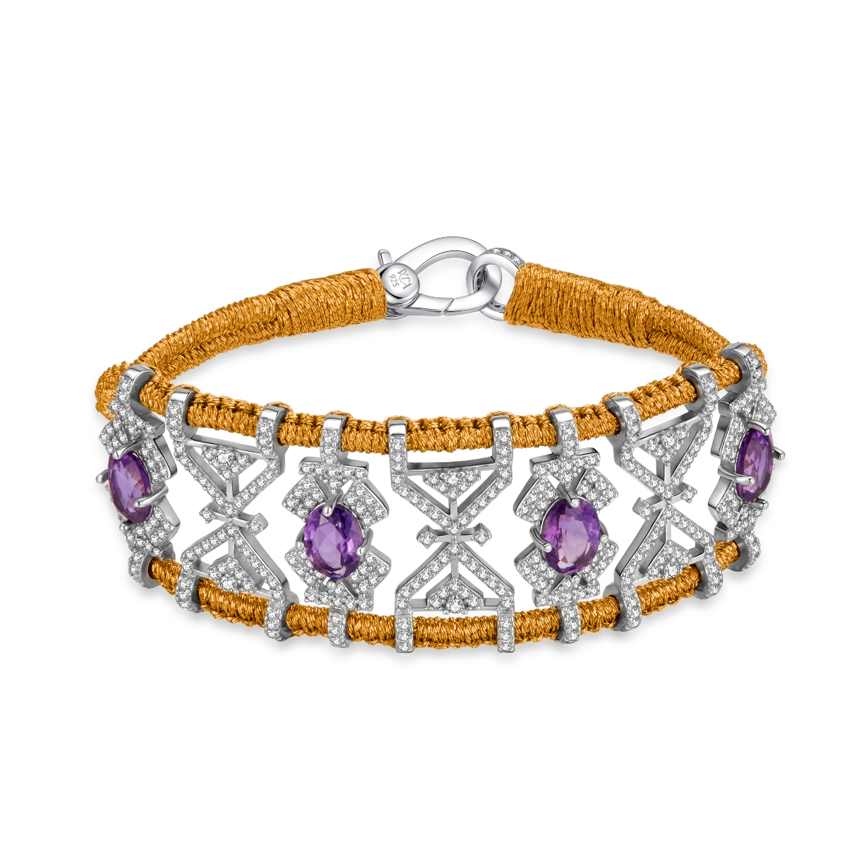 Bracelet Fortalezza Copper - Amethysts – Van Den Abeele PARIS