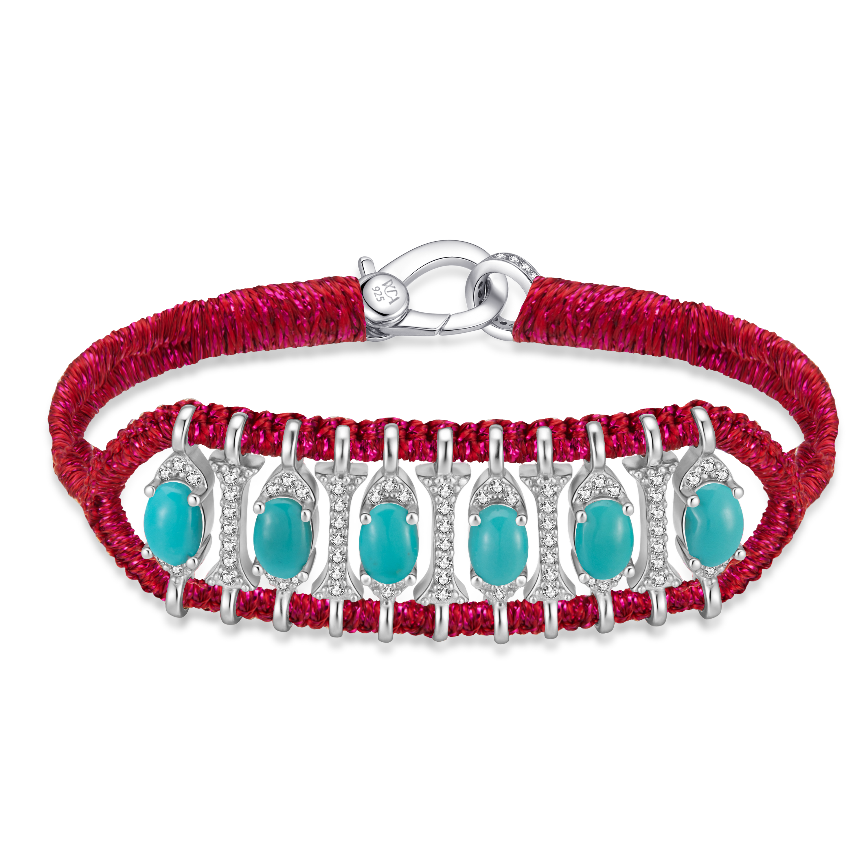 Teresina Cherry bracelet - Turquoise – Van Den Abeele PARIS