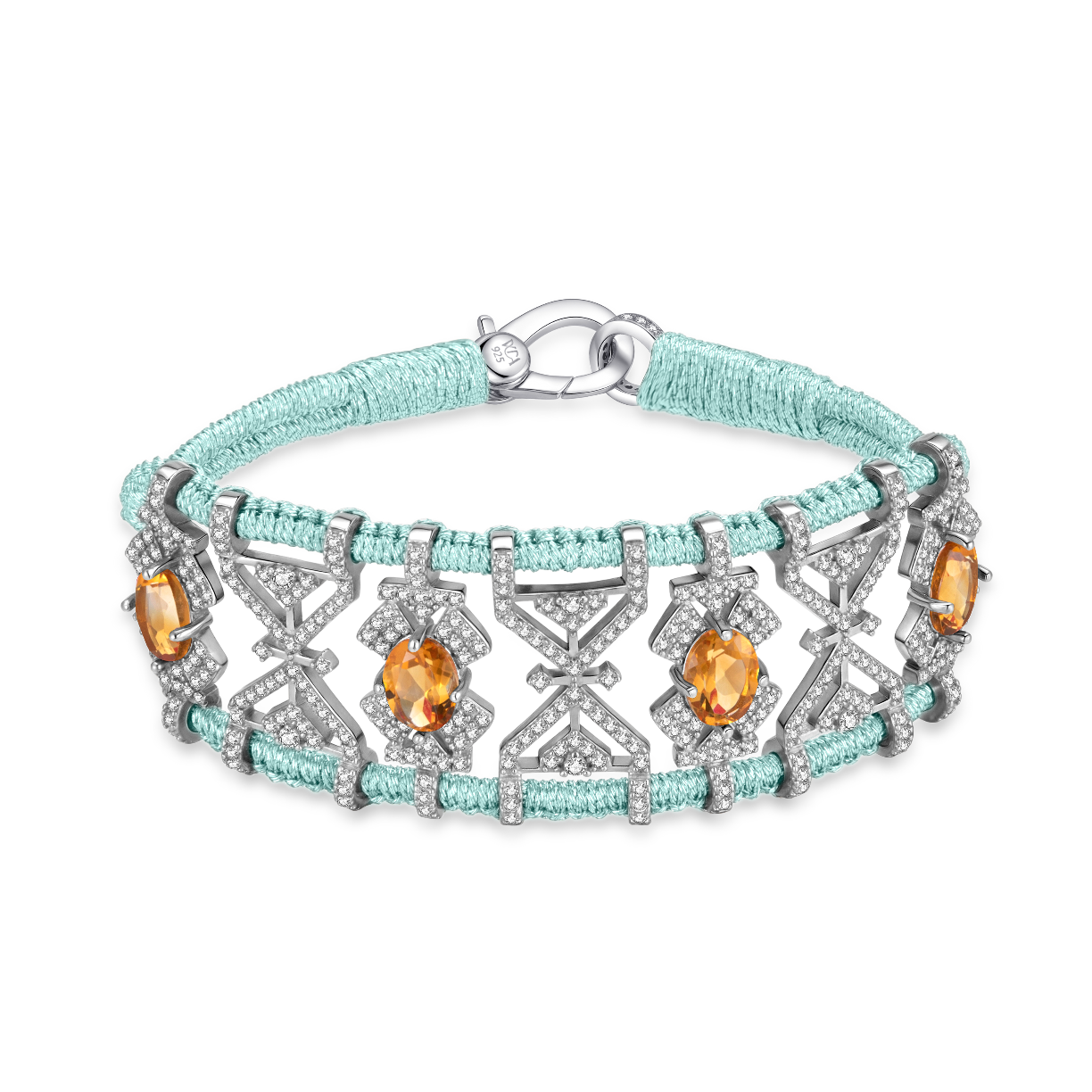 Bracelet Fortalezza Water - Citrines – Van Den Abeele PARIS