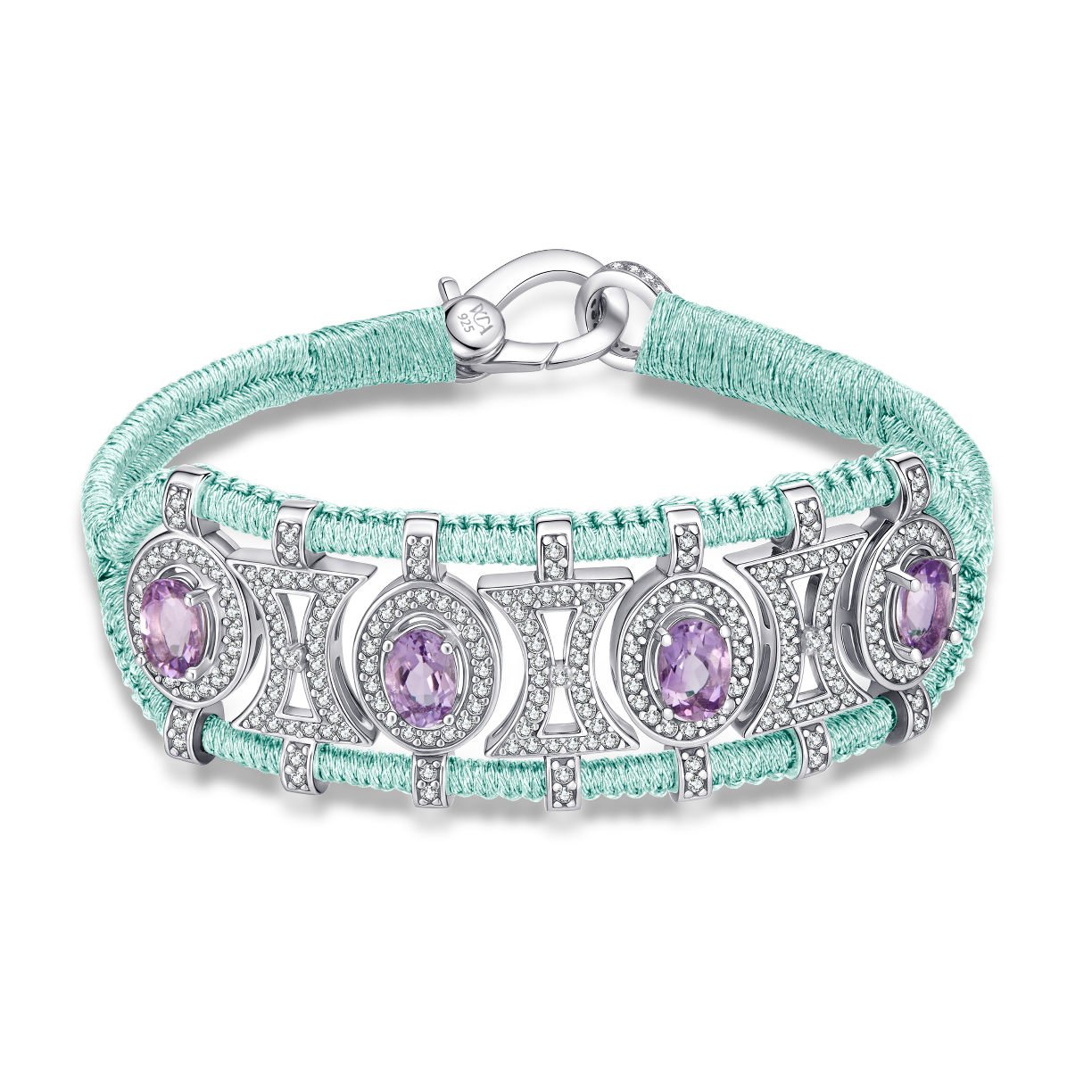 Olinda water bracelet - Amethysts – Van Den Abeele PARIS
