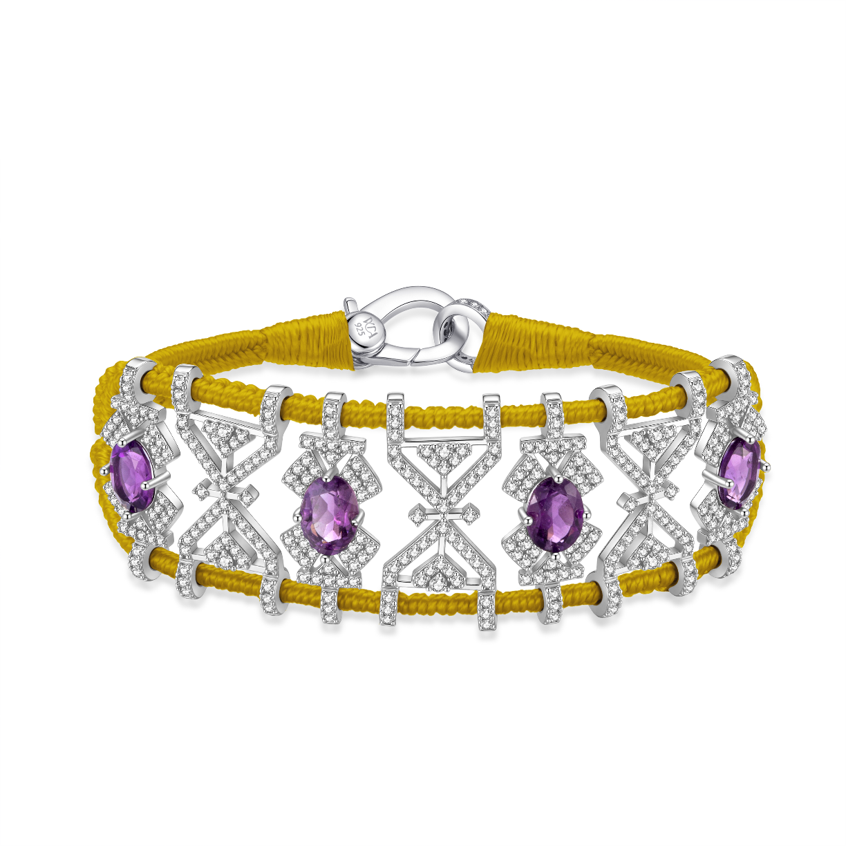 Bracelet Fortalezza Mordor - Amethysts – Van Den Abeele PARIS
