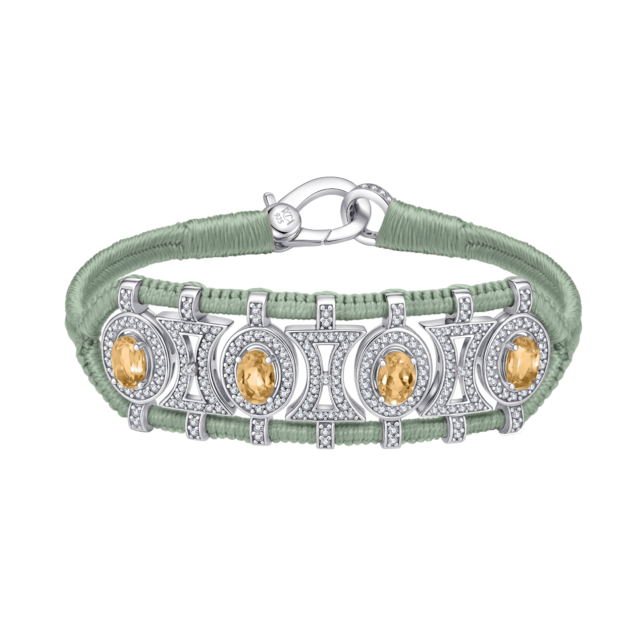 Olinda moss bracelet - Citrines – Van Den Abeele PARIS