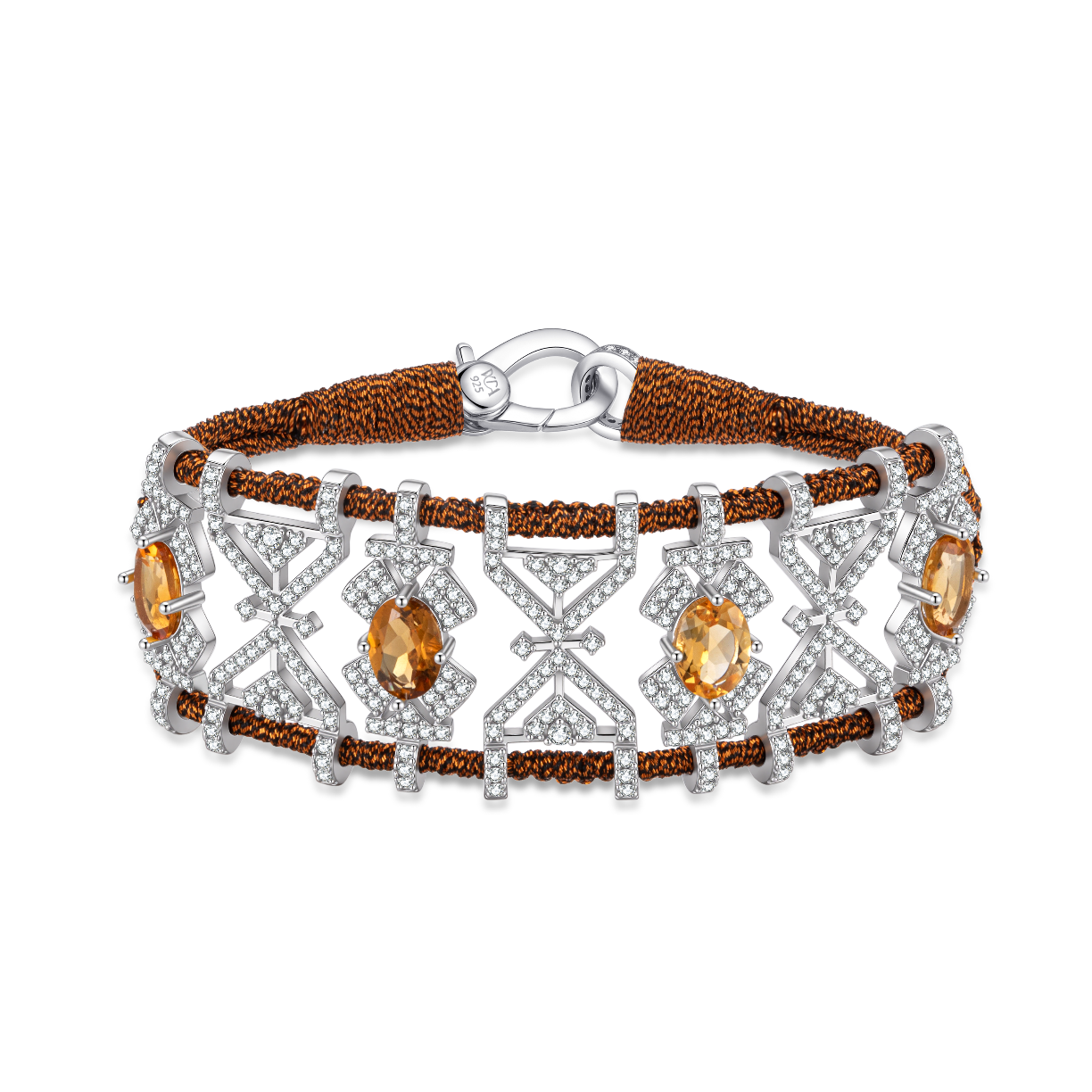 Bracelet Fortalezza Rusty - Citrines – Van Den Abeele PARIS